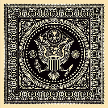 Presidential Seal Album Cover - The Giant: The Definitive Obey Giant Site